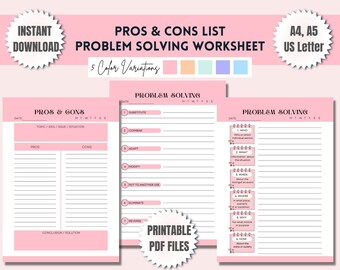Pros and Cons List - Etsy
