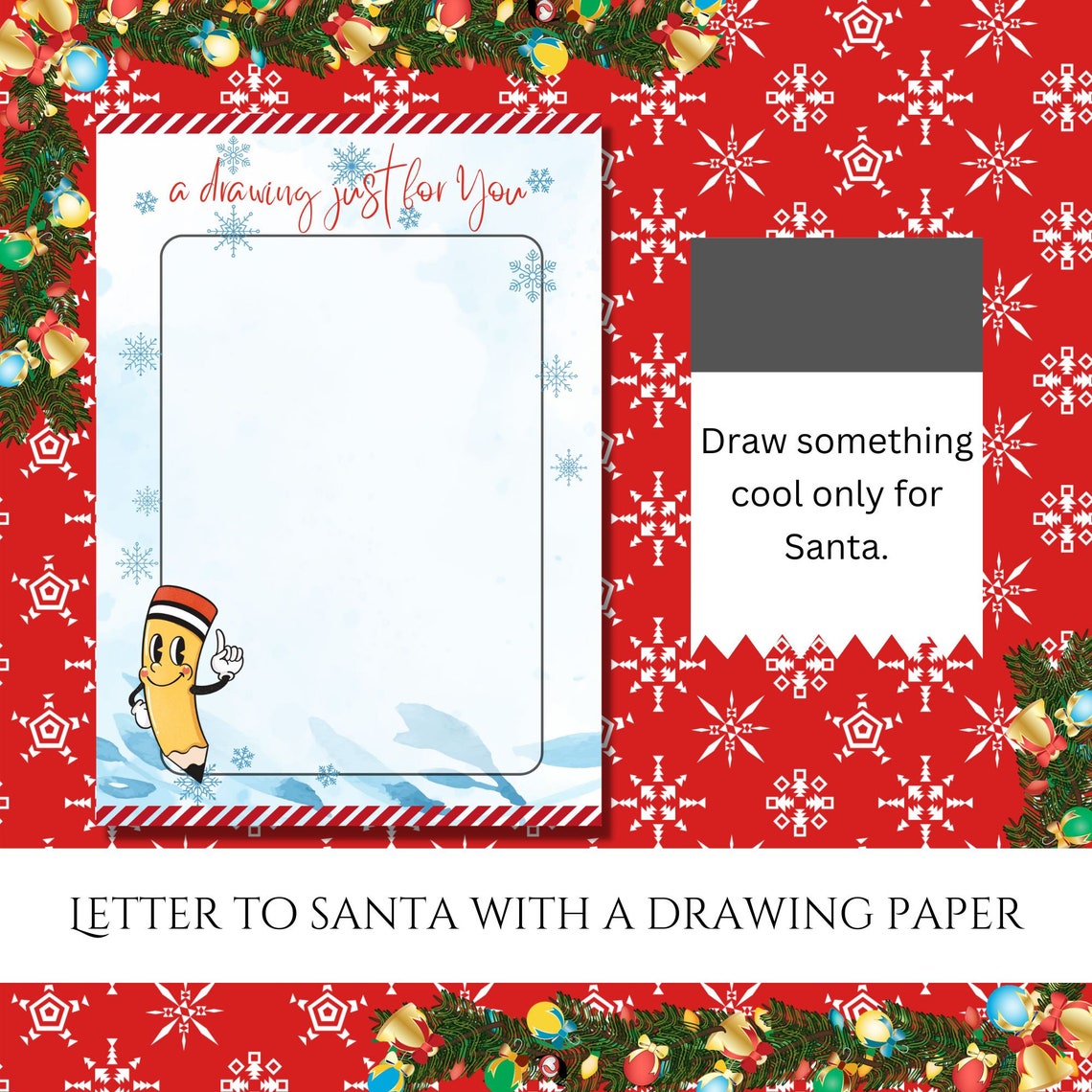 Letter to Santa PRINTABLE / Kids Letter to Santa / Santa Letter ...