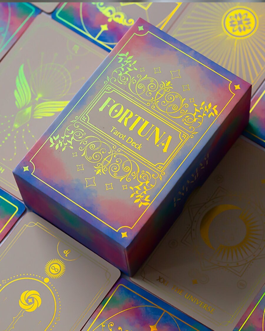LIMITED EDITION Fortuna Tarot Deck Opal Omen | Minimalistic Cards ...