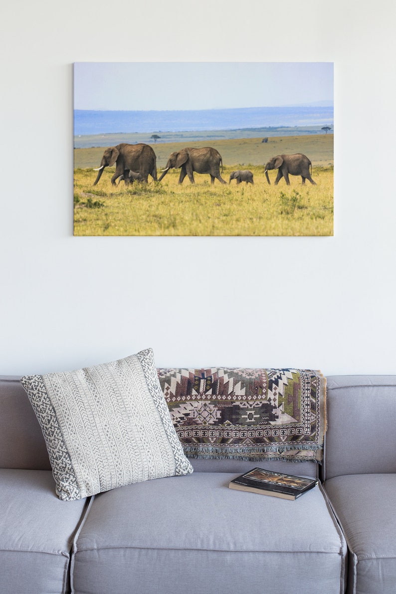 Marching Elephants Poster - Etsy