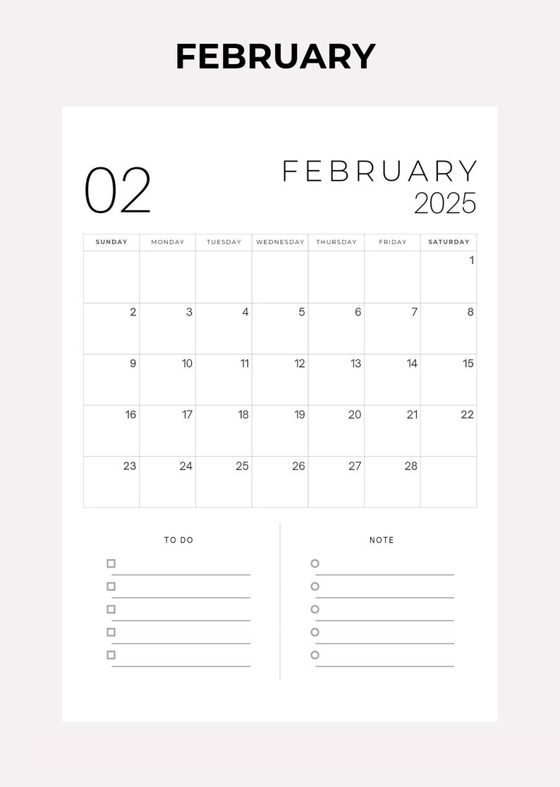 2025 Calendar Printable, Cute Kids Calendar 2025, Wall Calendar PDF ...
