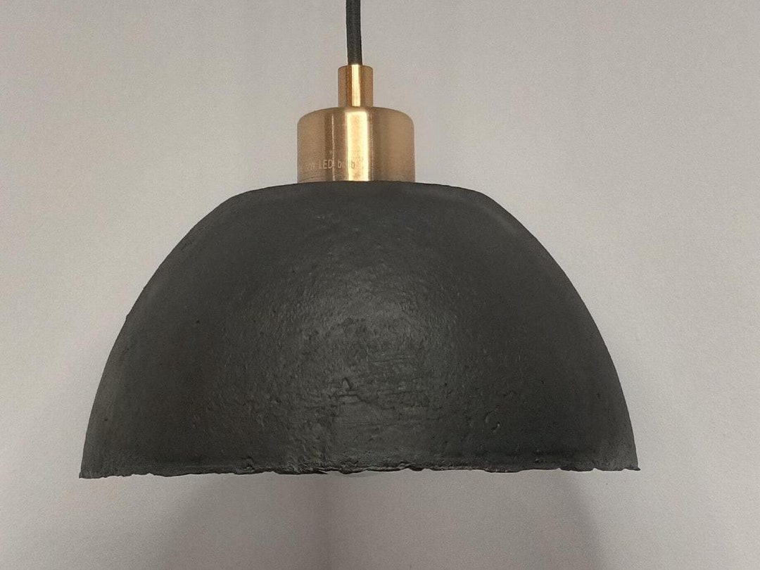 Handcrafted Paper Mache Pendant Light Sustainable Dome Design With ...