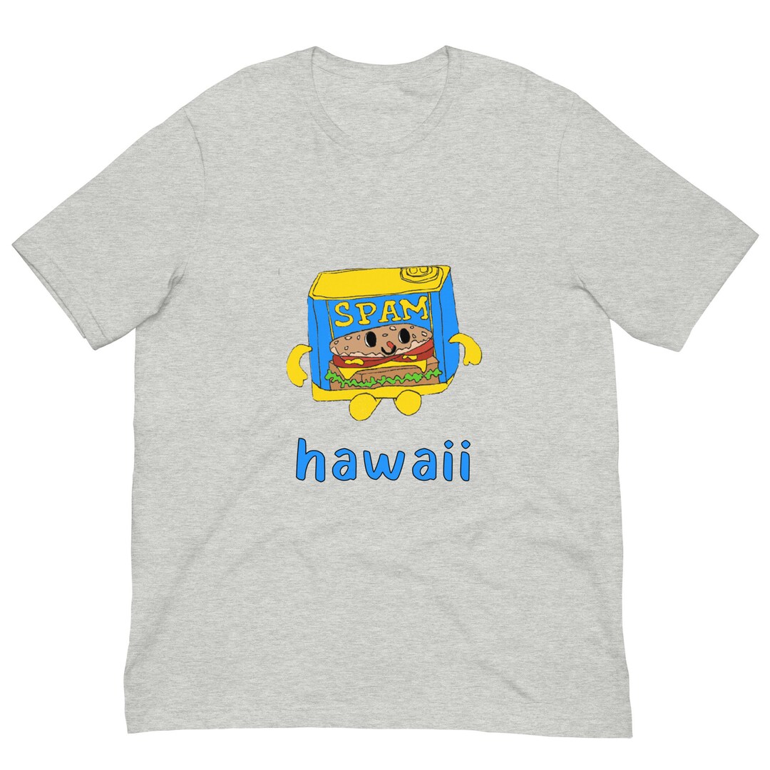 T-shirt Illustrated Hawaiian Spam Musubi Hand Drawn Unisex T-shirt - Etsy