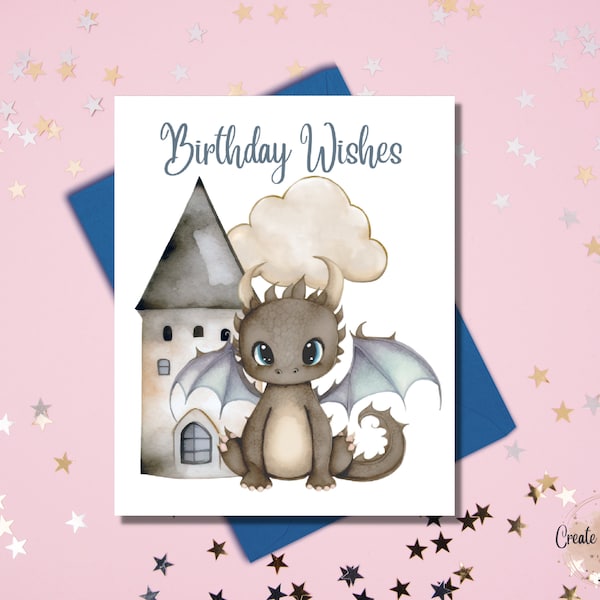 Printable 4x5 Birthday Card - Etsy