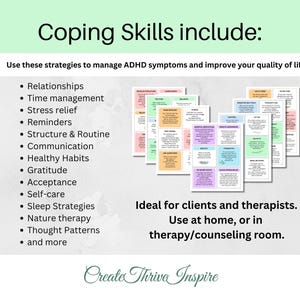 ADHD Support Adult ADHD Flash Cards ADHD Relief Therapy Tools Adhd Cue ...