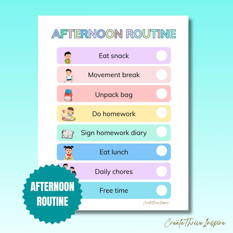 ADHD Routine Charts Editable, ADHD Daily Visual Schedule, ADHD Parent ...