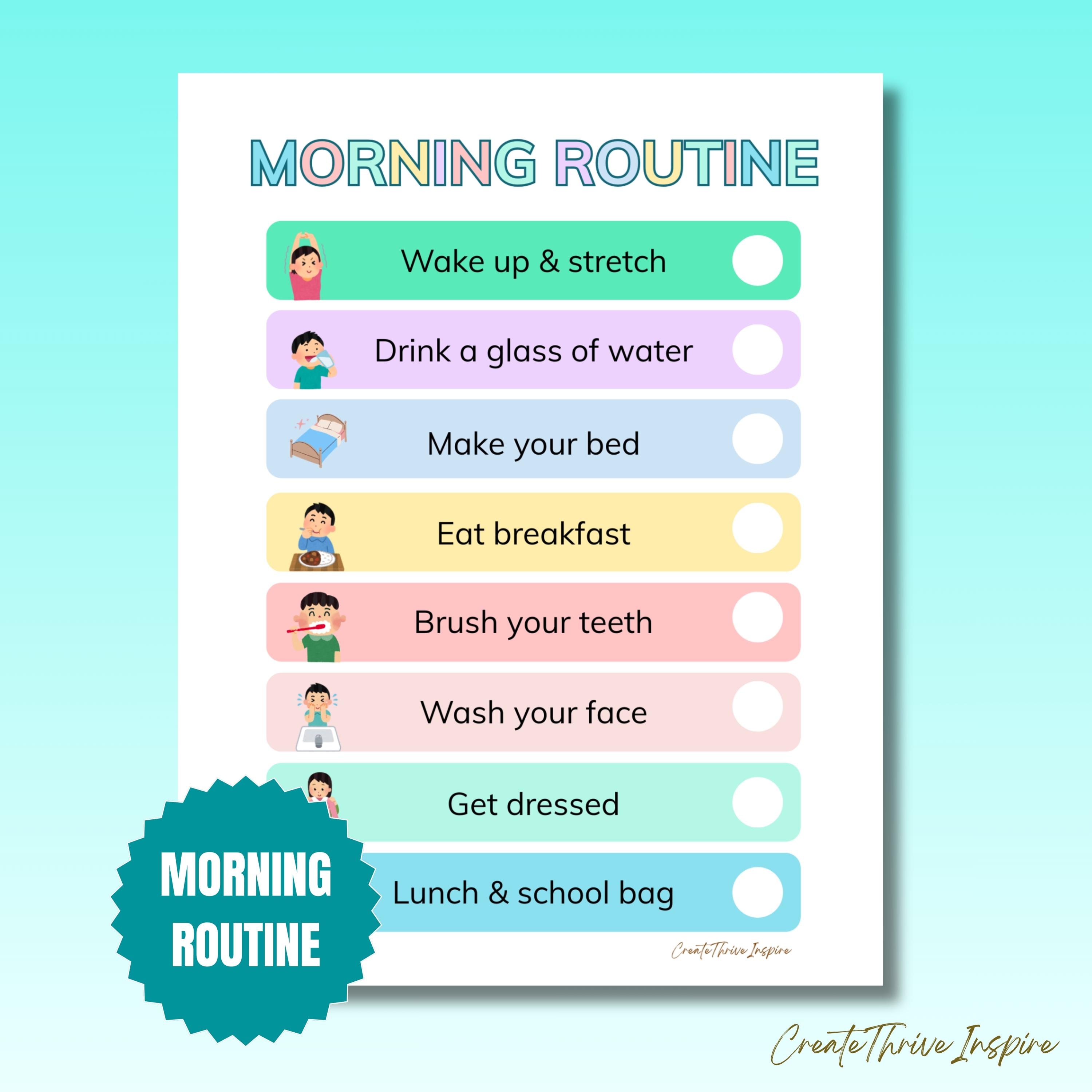 ADHD Routine Charts Editable, ADHD Daily Visual Schedule, ADHD Parent ...
