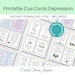 Depression Coping Skills Cards, CBT Techniques, Depression Cycle ...