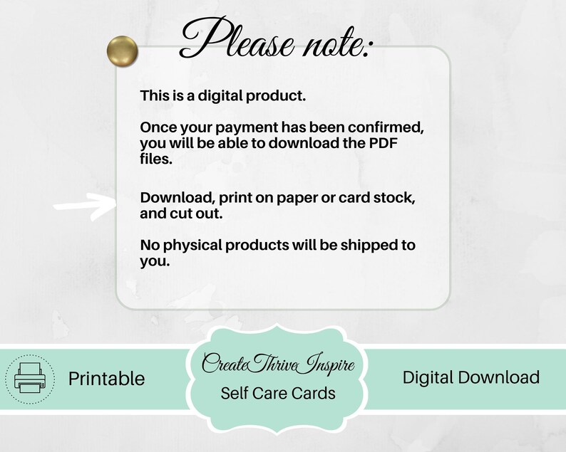 Positive Affirmations Self-care Cards Coping Skills Flashcards Self ...