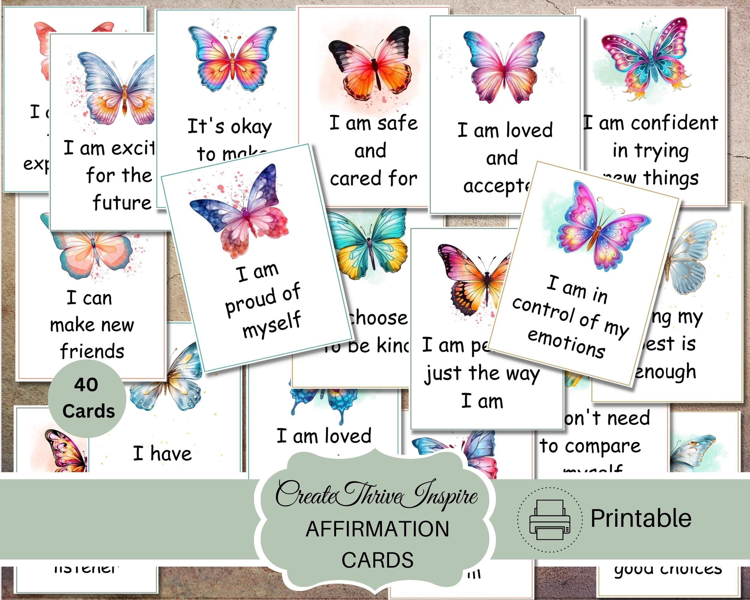 Affirmations Cards Printable Therapy Office Decor Affirmation Wall Self ...