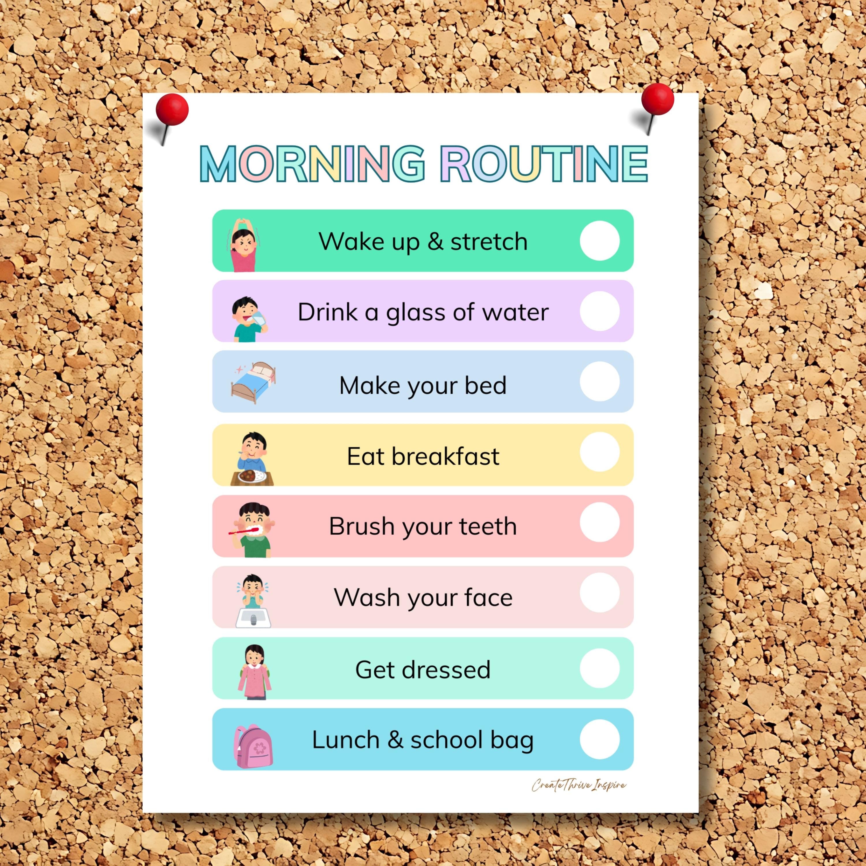 ADHD Routine Charts Editable, ADHD Daily Visual Schedule, ADHD Parent ...