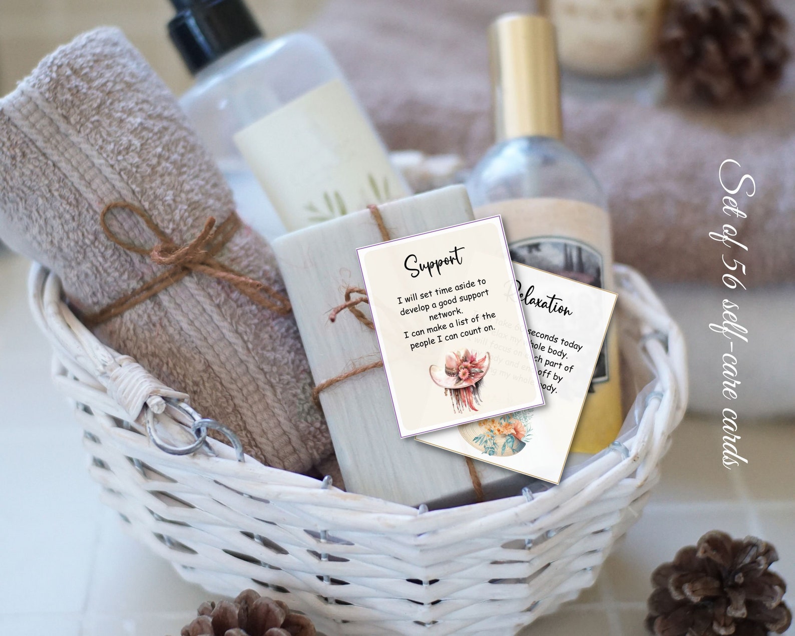 Positive Affirmations Self-care Cards Coping Skills Flashcards Self ...