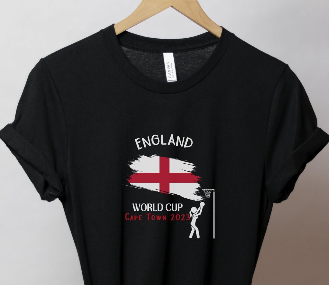 Women's Netball World Cup 2023 Tshirt, England Ladies Supporters Shirt ...