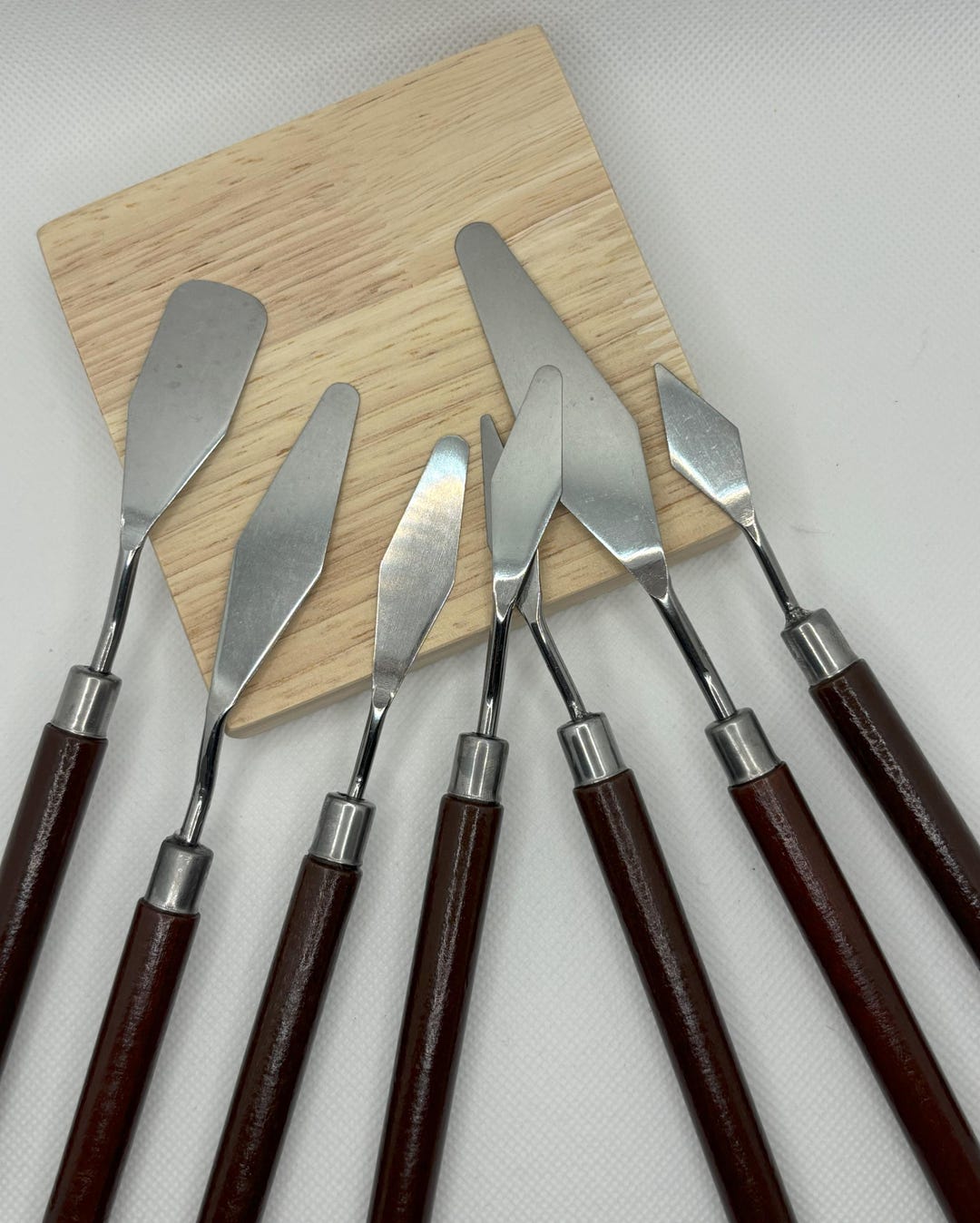 7pc Stainless Steel Art Palette Knife Set, Artist Crafts Spatula ...
