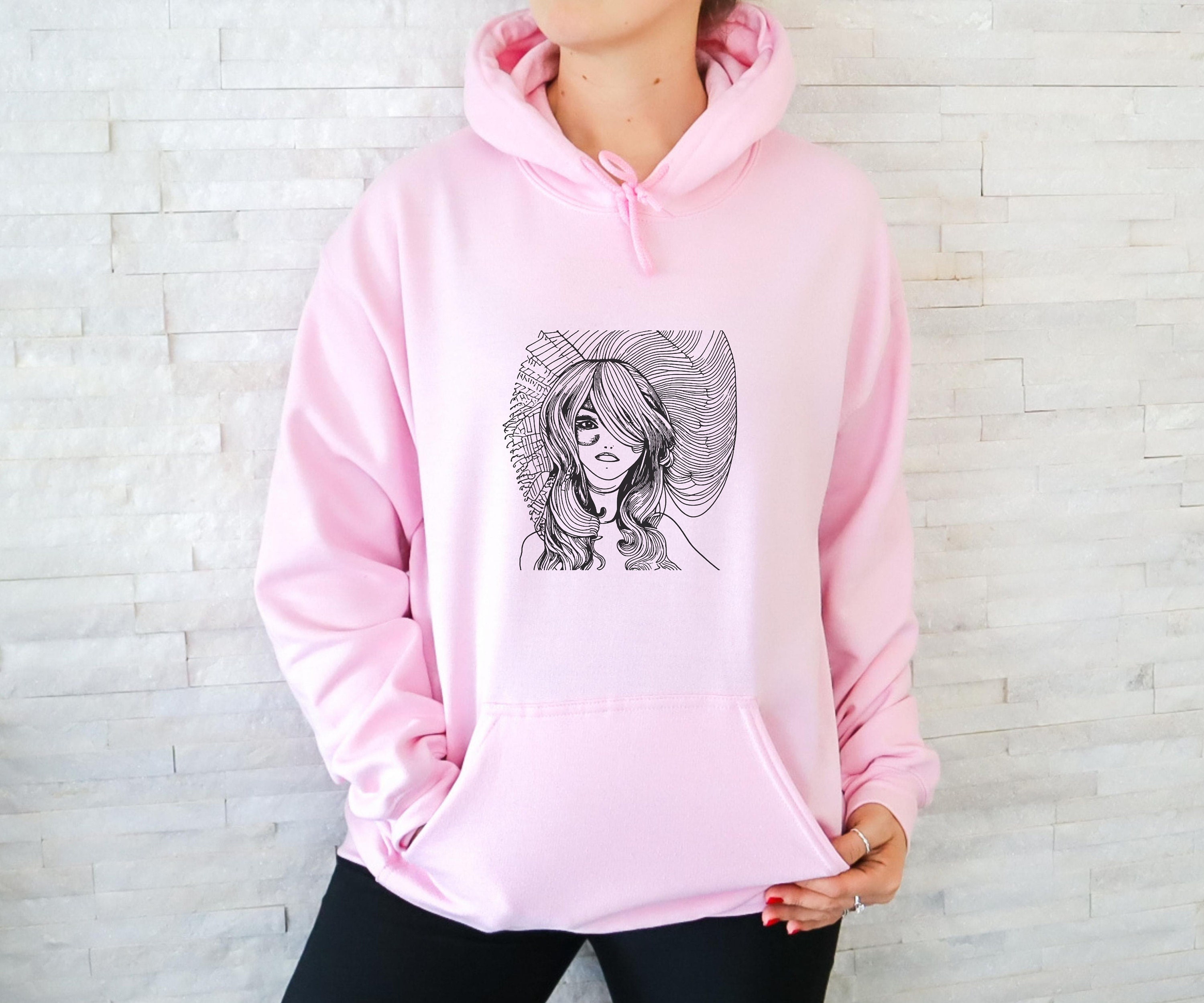 Line Art Anime Tee Shirt/hoodie/sweater, Shojo/manga Top to Gift the ...