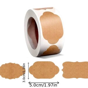 Shaped Craft Sticker Labels for Crafting Supplies, Wedding Decor ...