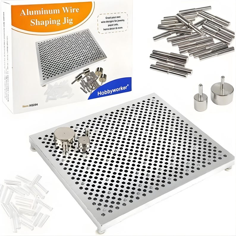 Aluminum Wire Bending Jig - Jewelry Making, Craft Wire Forming Tool ...
