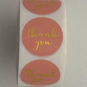 THANK YOU Stickers, "thank You" Labels, Party/celebration/gifts ...