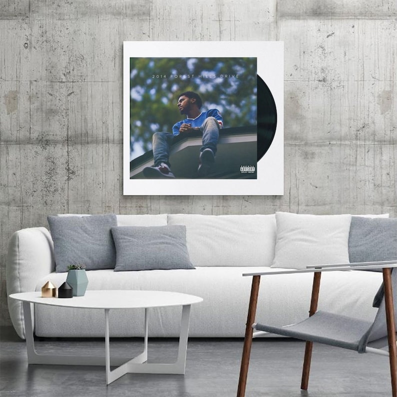 J Cole No Role Modelz 2014 Forest Hills Drive, Art Music Album Poster ...