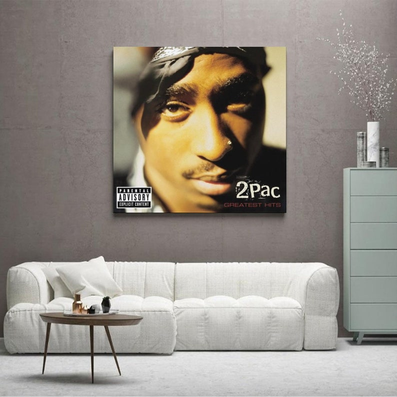 Greatest Hits Tupac Album Poster Canvas Art Music Album Poster and Wall ...