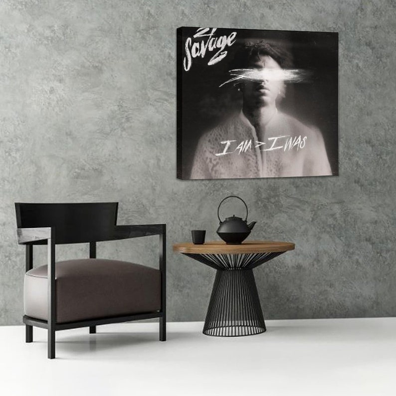 21 Savage Album Cover Canvas Art Music Album Poster and Wall Art ...