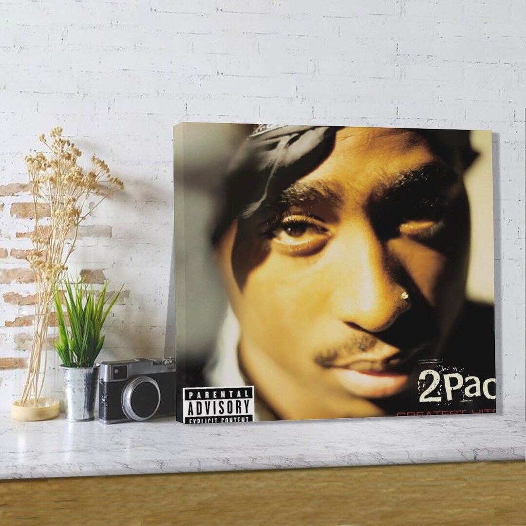 Greatest Hits Tupac Album Poster Canvas Art Music Album Poster and Wall ...
