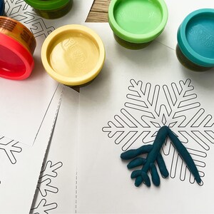 Snowflakes Montessori Printable Activity Preschool PDF - Etsy