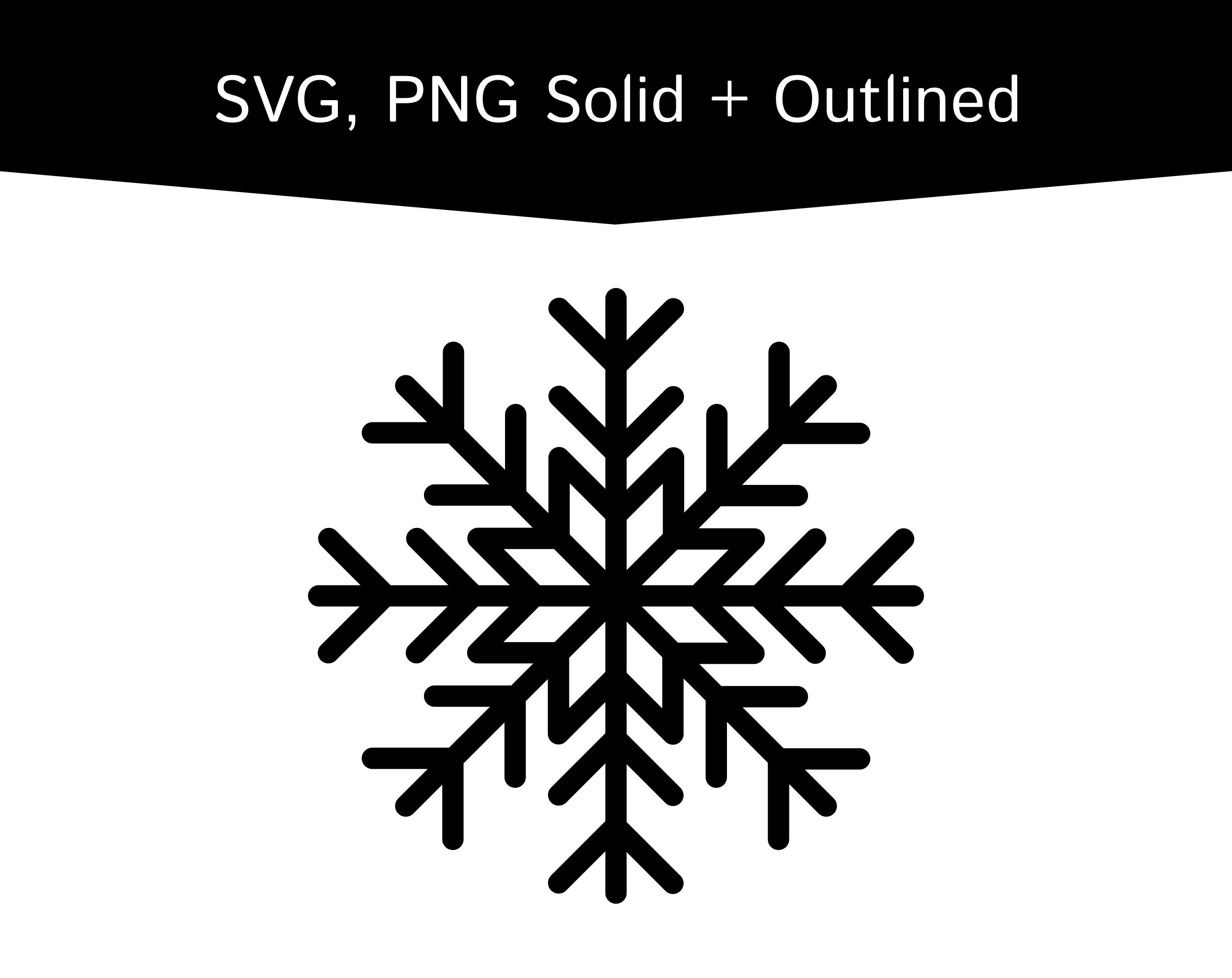 Copo de nieve 002 SVG, PNG Descarga digital - Etsy España