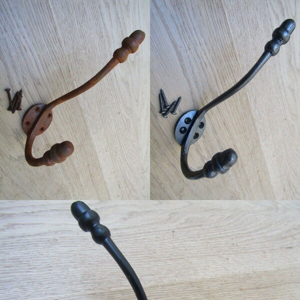 Cast Iron Acorn Coat Hook - Etsy