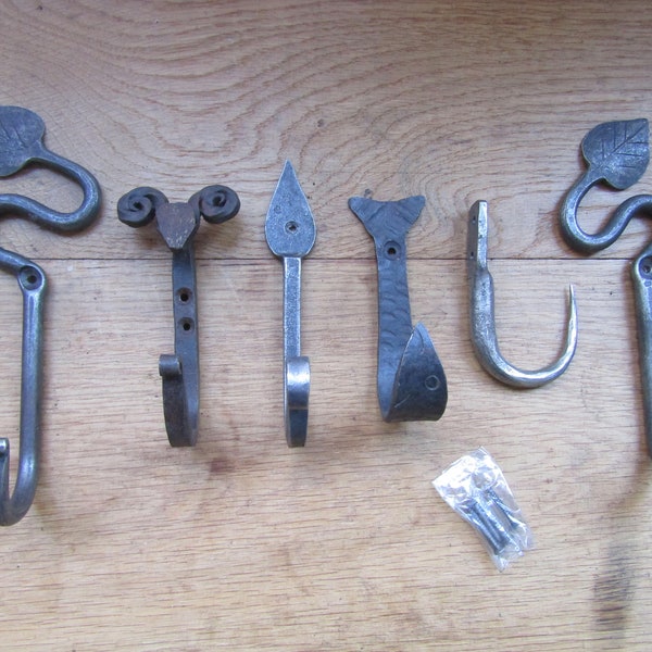 Wrought Iron Hooks - Etsy