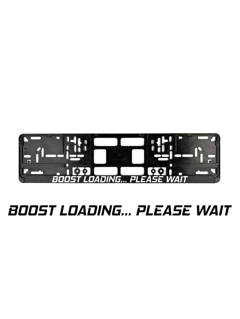 Boost Loading - European License Plate Frame, Car Accessories, for ...
