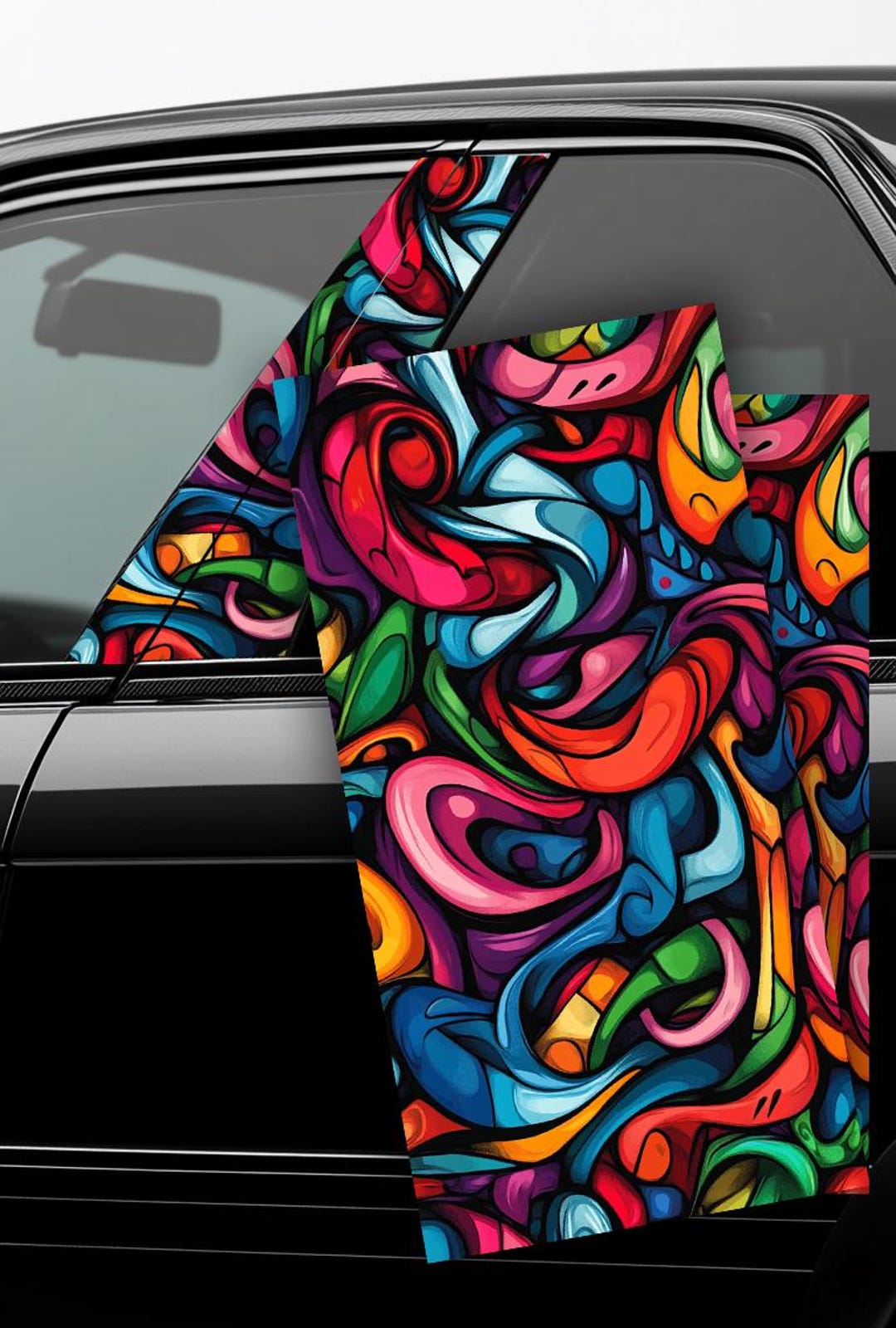 Graffiti Car Door Pillar Decals – Universal Fit Vinyl Stickers, HD ...