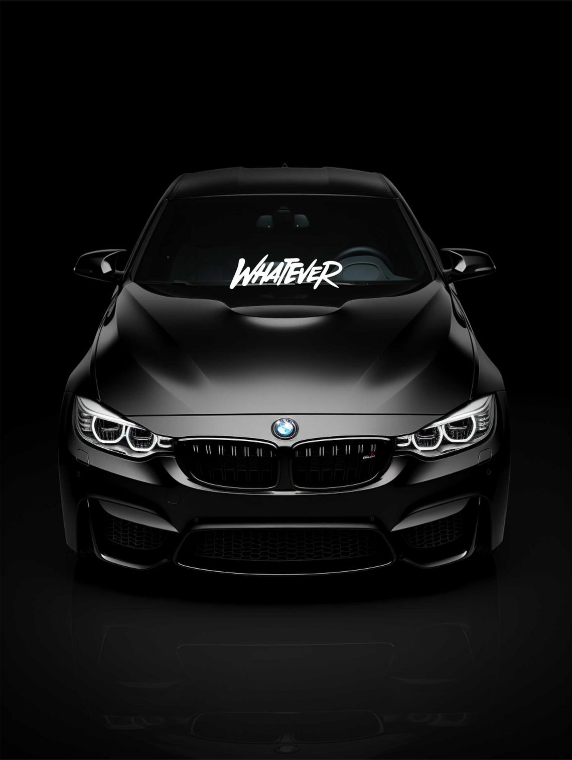 Whatever Plotted Vinyl Banner Decal, Windshield Banner, JDM Sticker ...