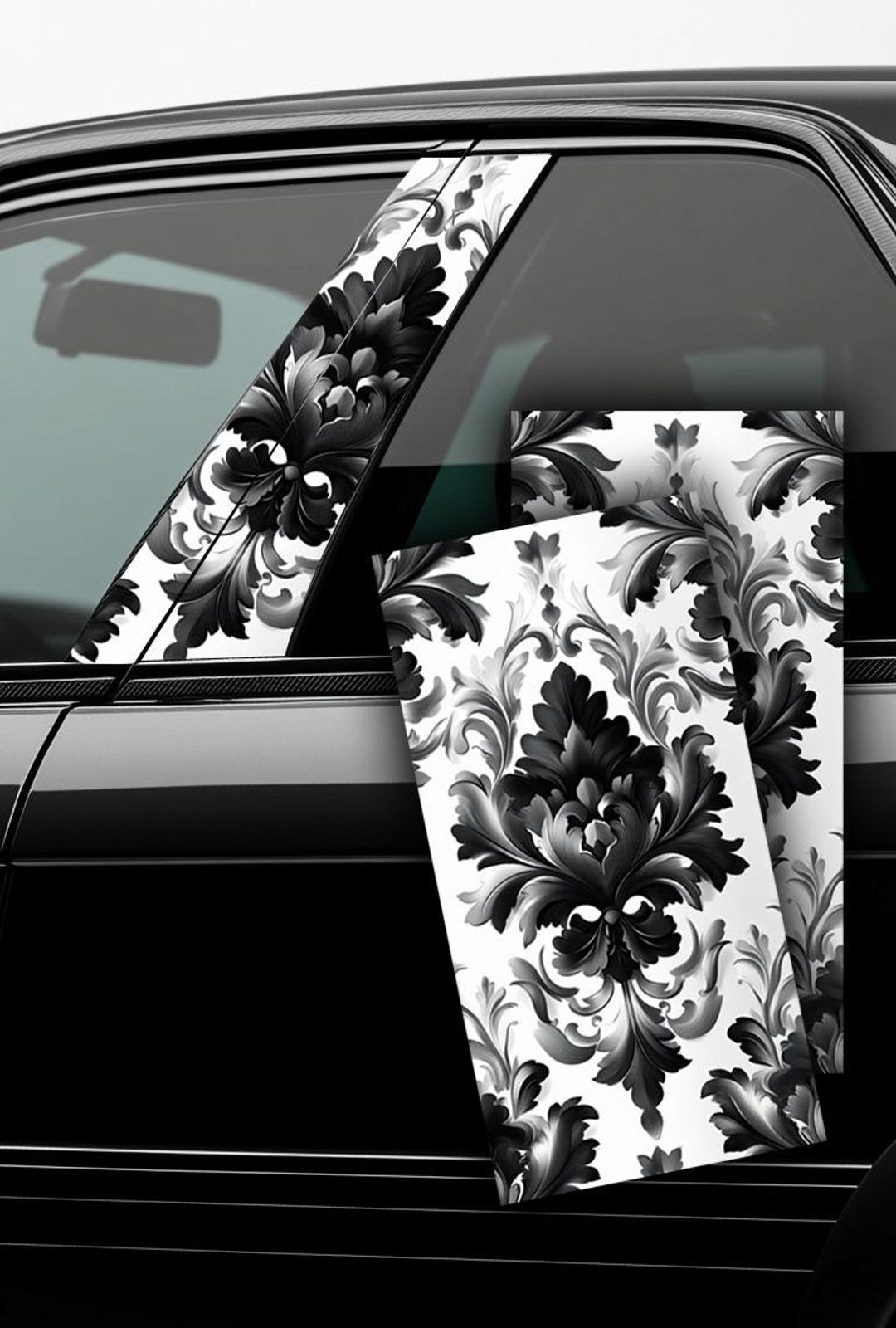 White Gothic - Car Doors Pillar Decals, Universal Fit, HD - Etsy