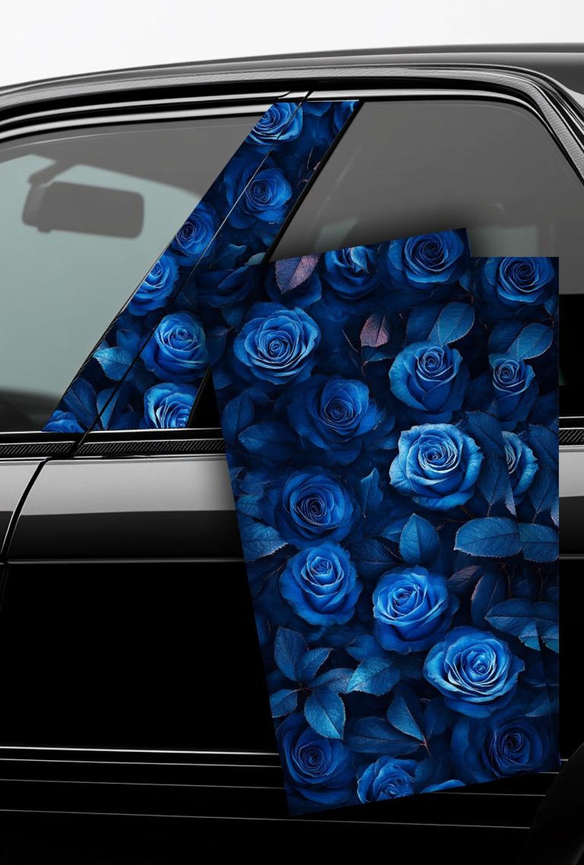 Blue Roses - Car Doors Pillar Decals, Universal Fit, HD - Etsy