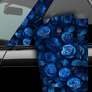 Blue Roses - Car Doors Pillar Decals, Universal Fit, HD - Etsy