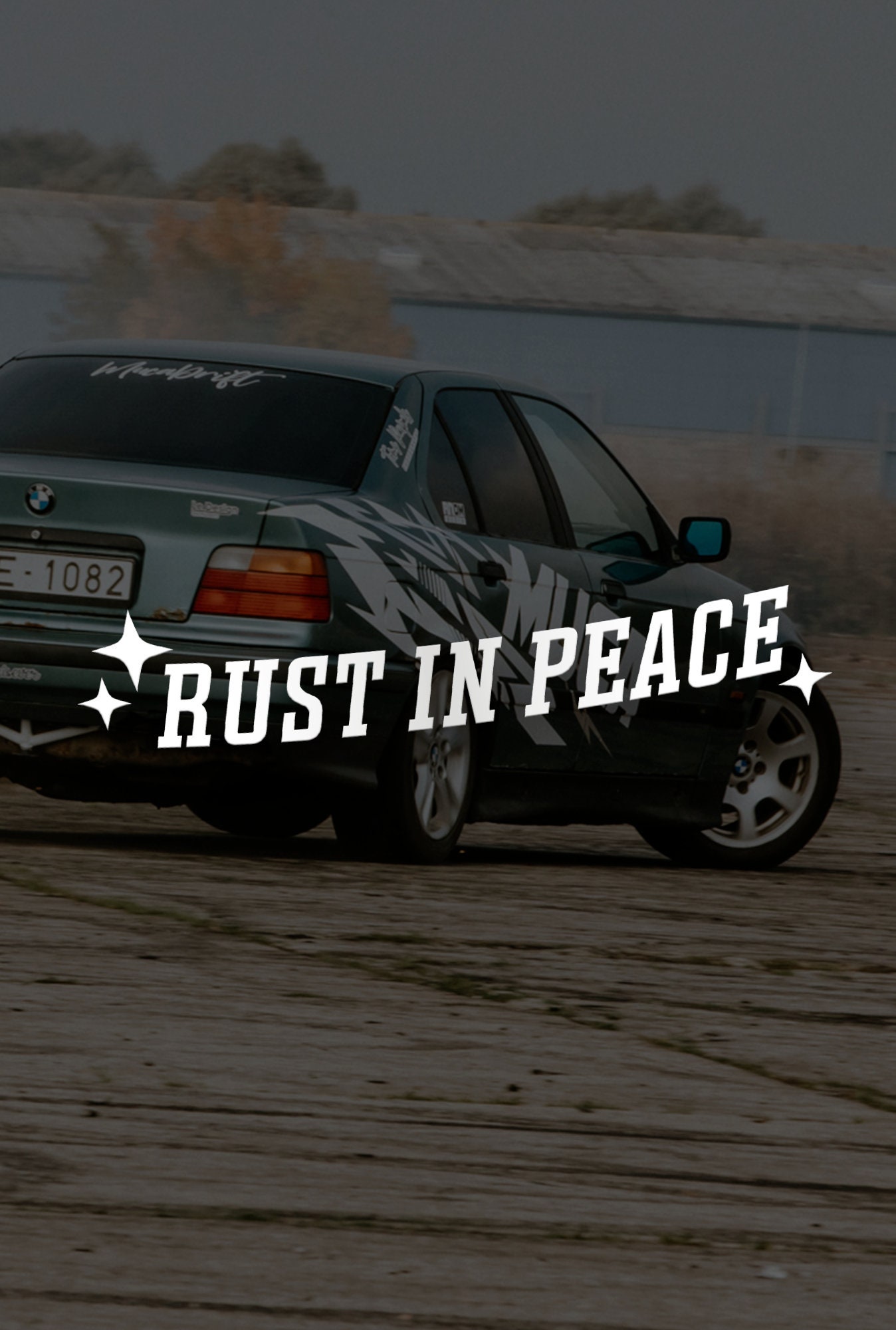 Rust in Peace - Plotted Vinyl Sticker, Car Sticker, Decal Sticker, Car ...