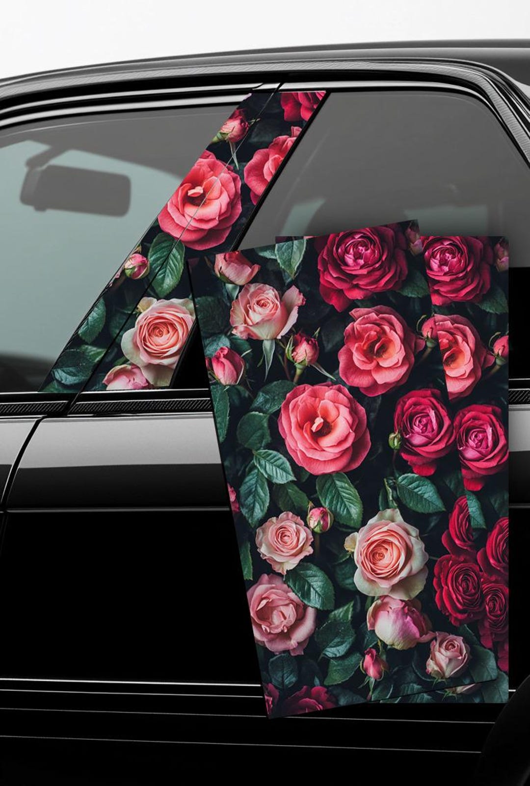 Pink Roses - Car Doors Pillar Decals, Universal Fit, HD - Etsy