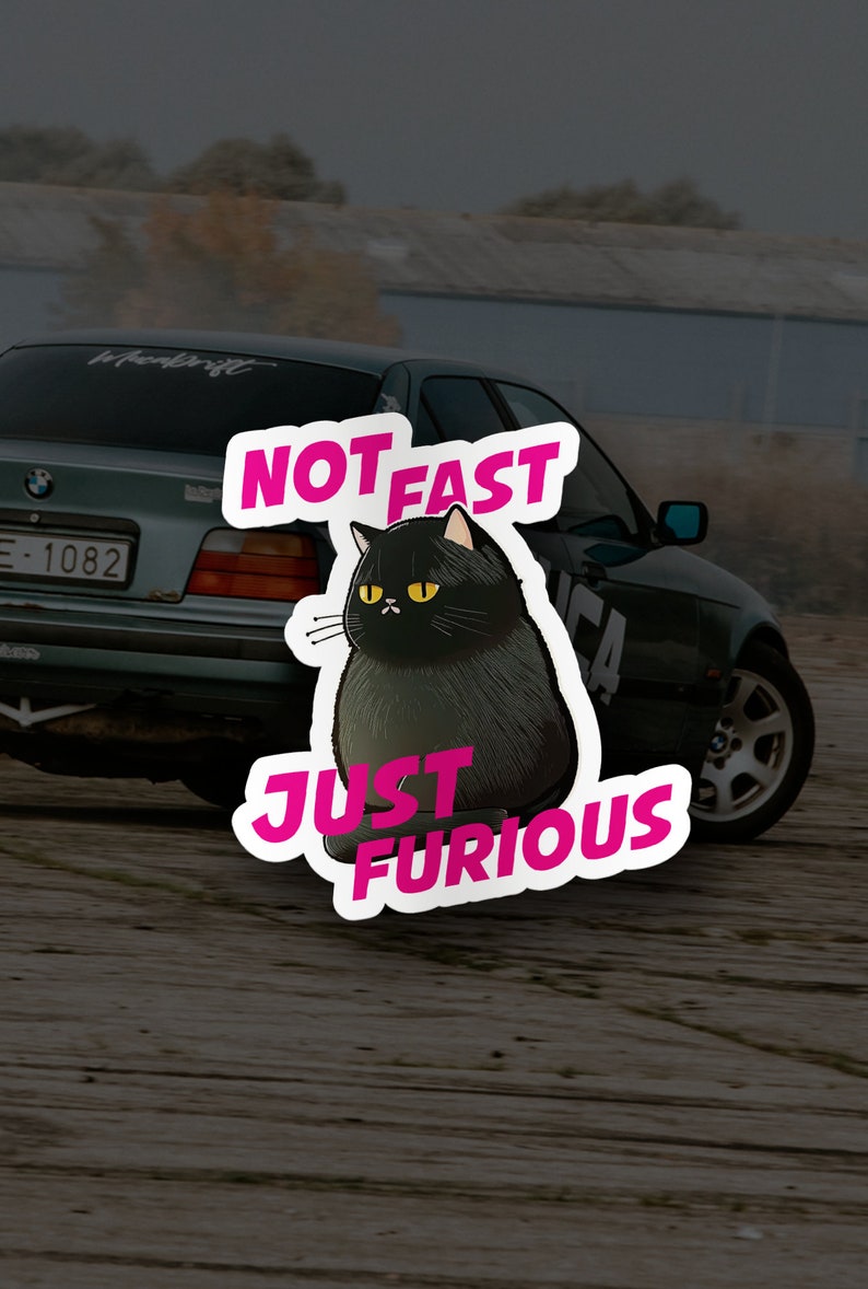 Not Fast - Just Furious - Vinyl Sticker, Car Sticker, Decal Sticker ...