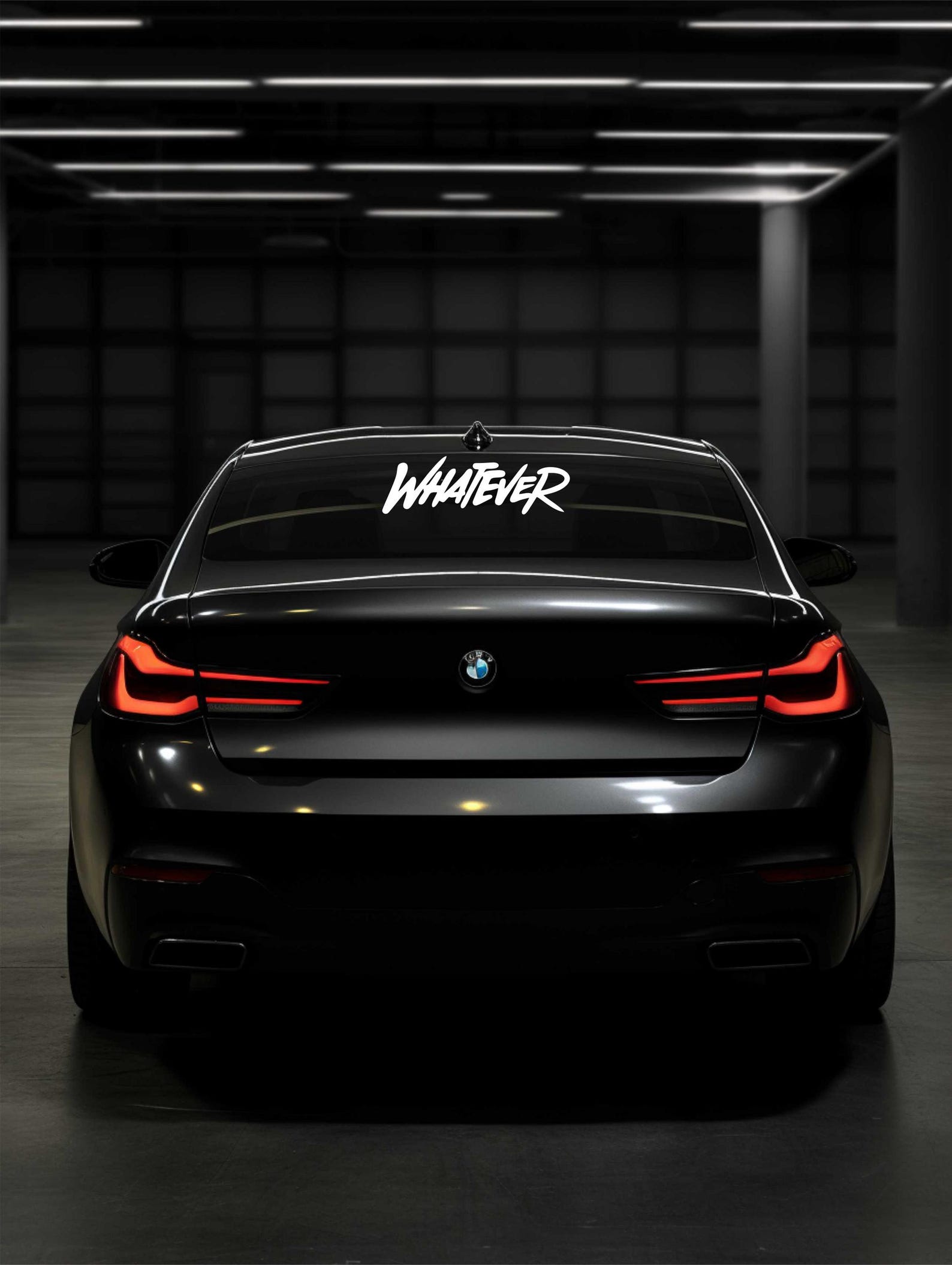 Whatever Plotted Vinyl Banner Decal, Windshield Banner, JDM Sticker ...