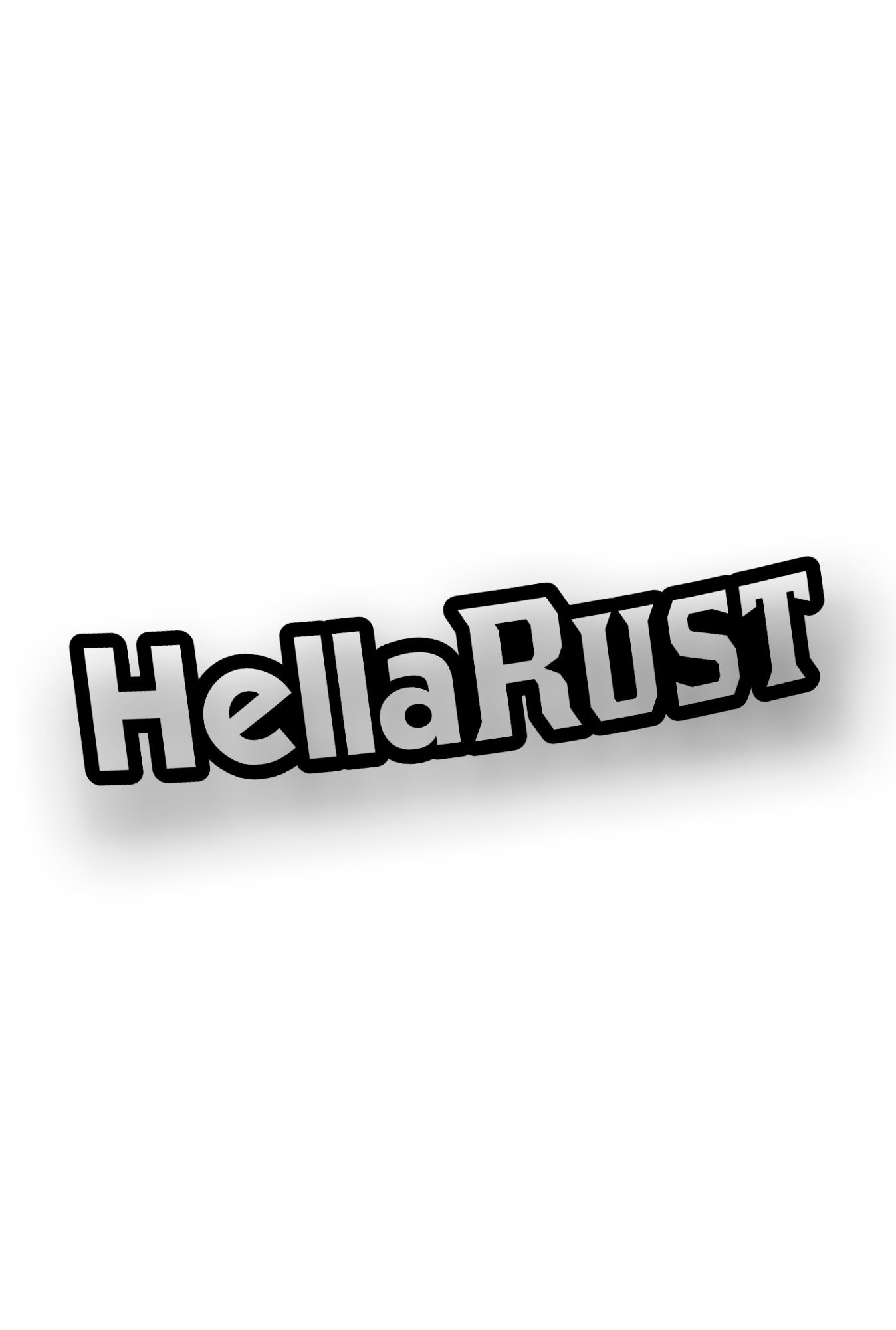 Hella Rust - Plotted Vinyl Sticker, Car Sticker, Decal Sticker, Car ...