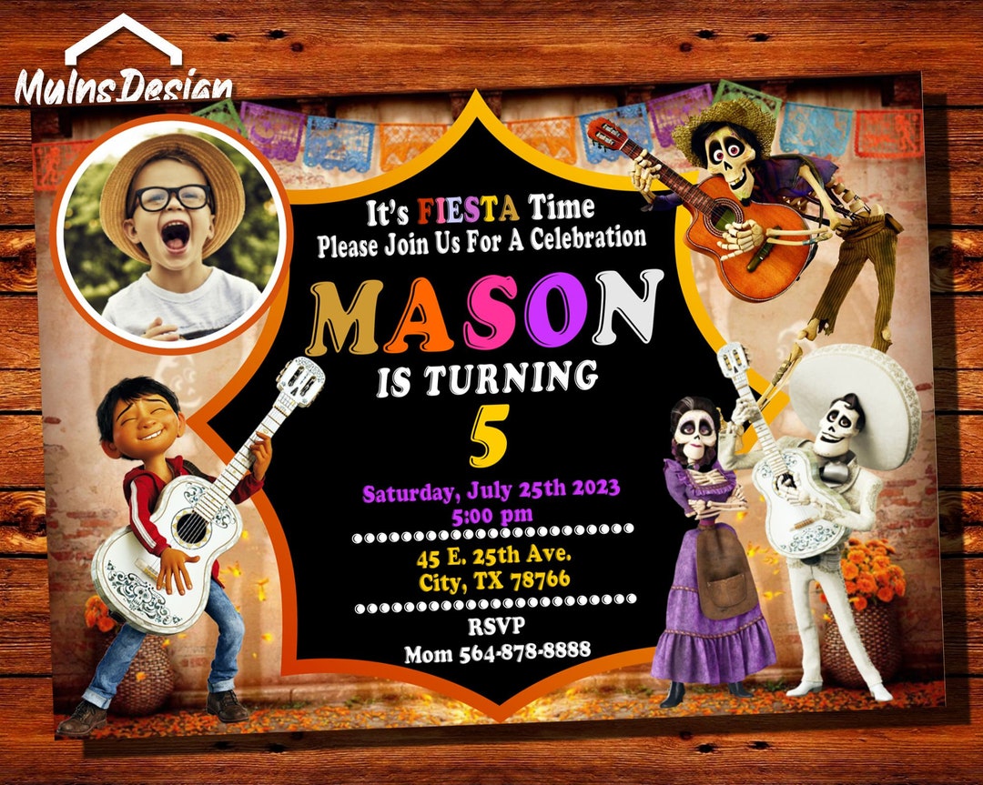 Coco Invitation,coco Birthday Invitation,coco Invites,coco Birthday ...