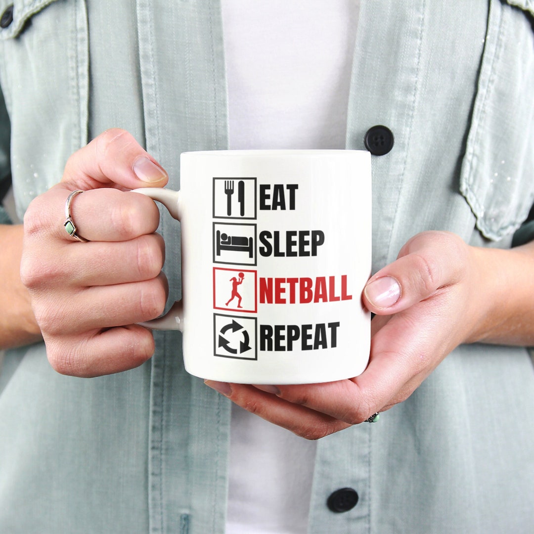 Netball Mug, Netball Team Gifts, Netball Fan Gift, Netball Coach Player ...