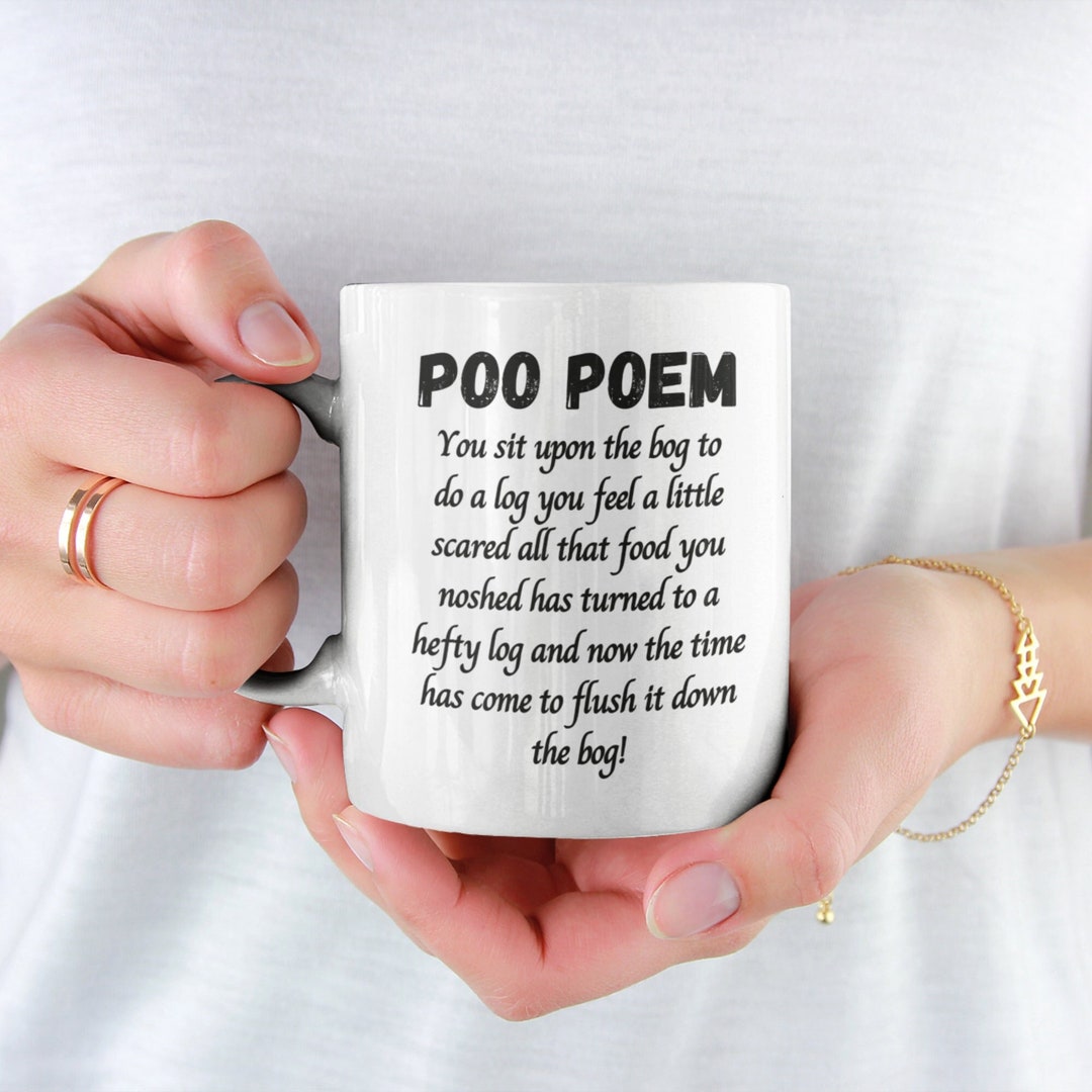 Poo Poem Mug, Rude Toilet Humor Gift - Etsy UK