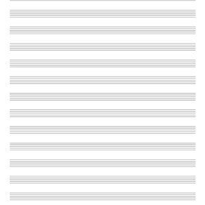 6 TYPES Printable Blank Staff Paper PDF Download Blank Music Staff ...