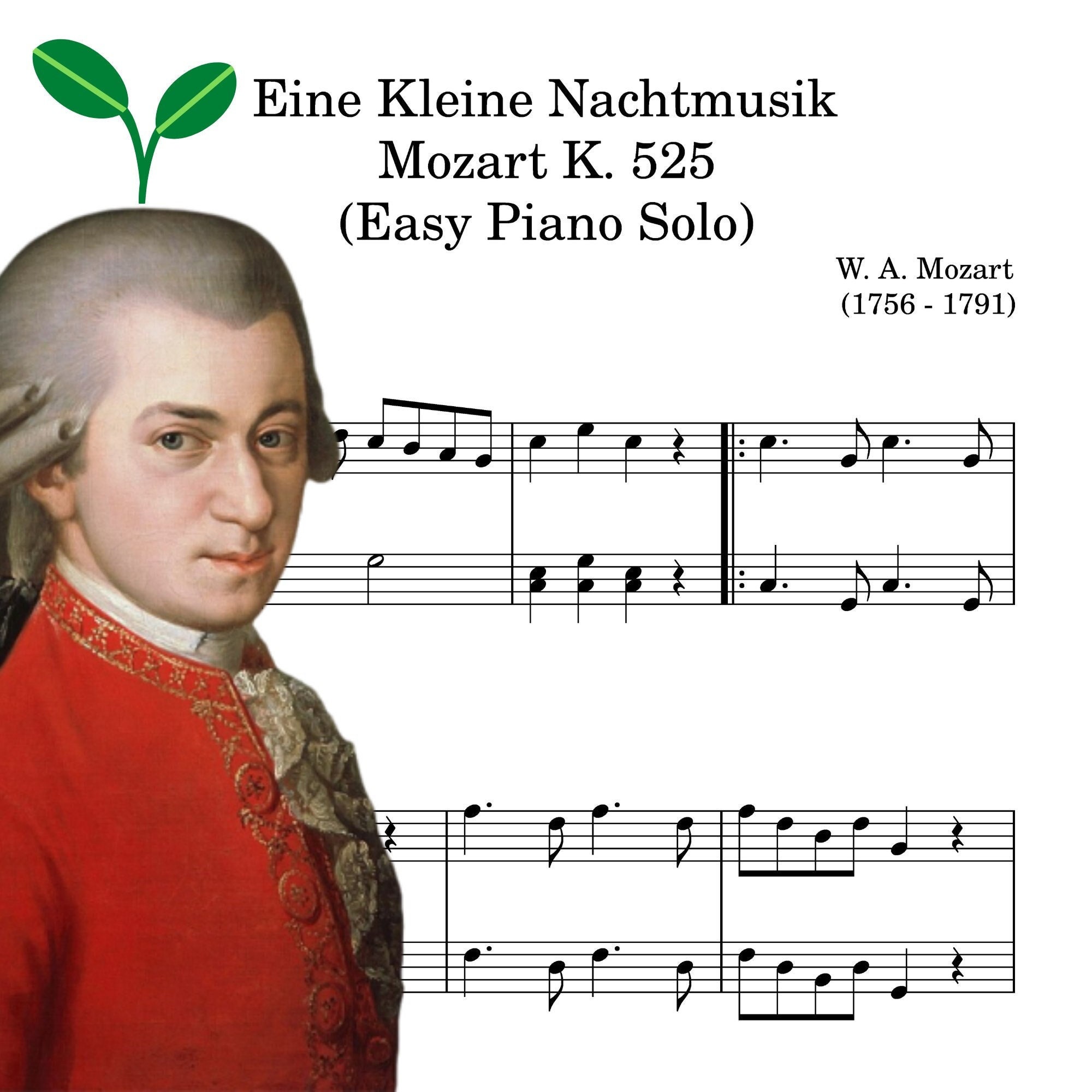 Mozart - Eine Kleine Nachtmusik (easy Piano Solo Arrangement) K. 525 ...