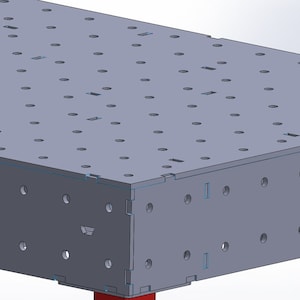 DIY Welding Table DXF Files 2000x1000x200mm D16 10mm Thickness - Etsy