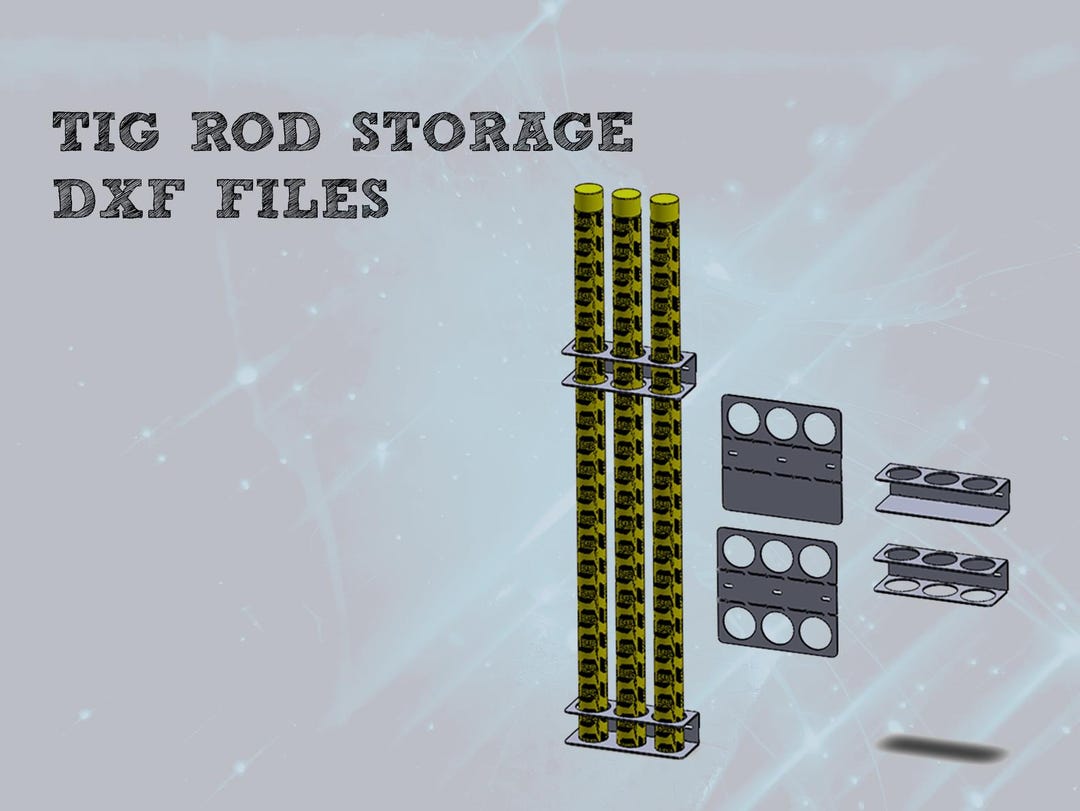 DXF Plasma Files TIG Welding Rod Holder Storage Tubes Rack Welding ...