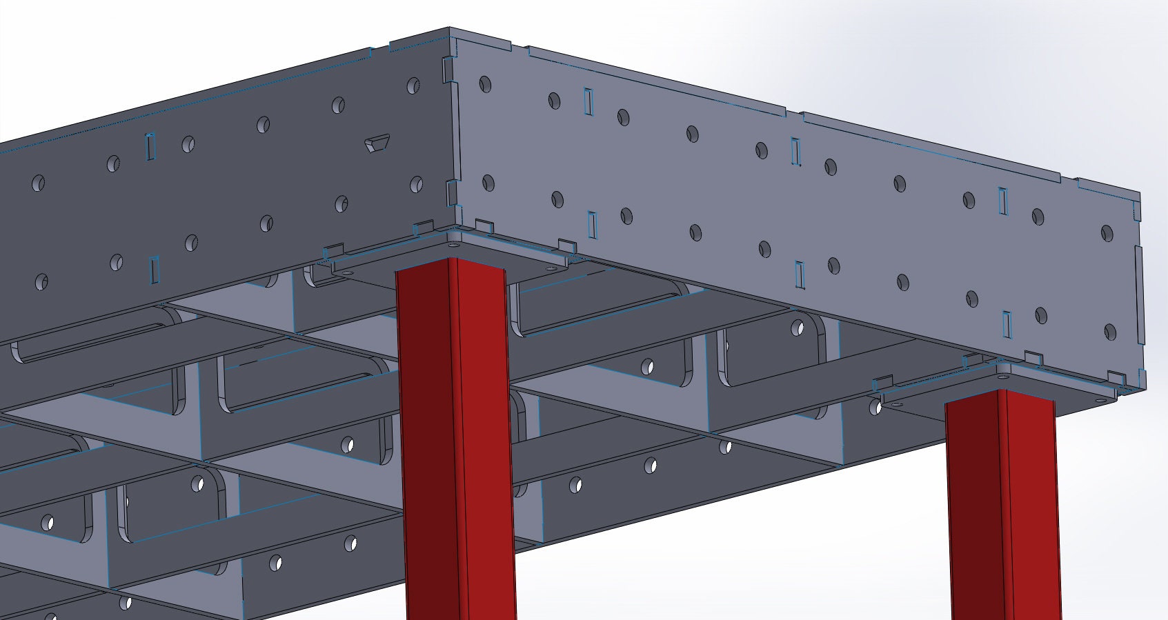 DIY Welding Table DXF Files 2000x1000x200mm D16 10mm Thickness - Etsy