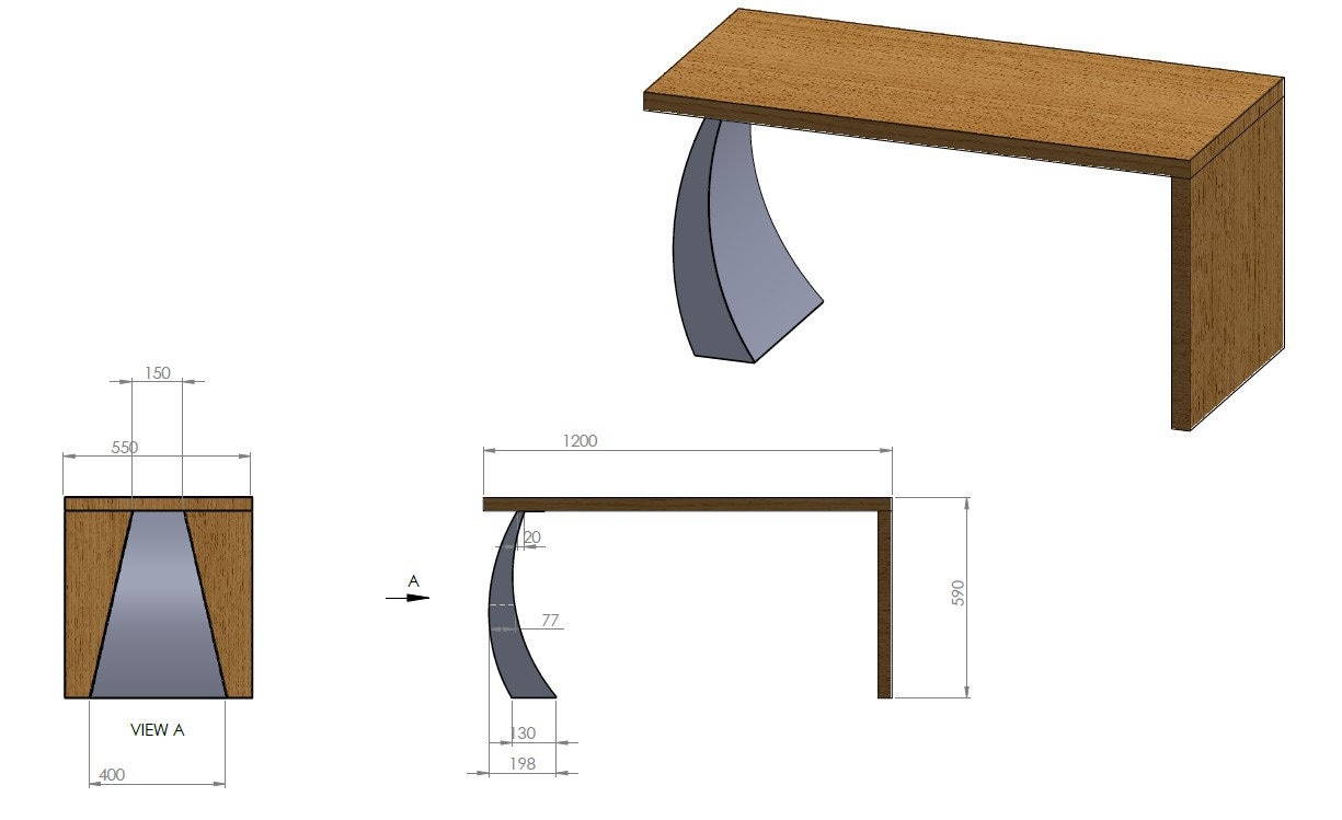 DXF Files for Cutting and Making Table Legs From 4mm Sheet Metal - Etsy